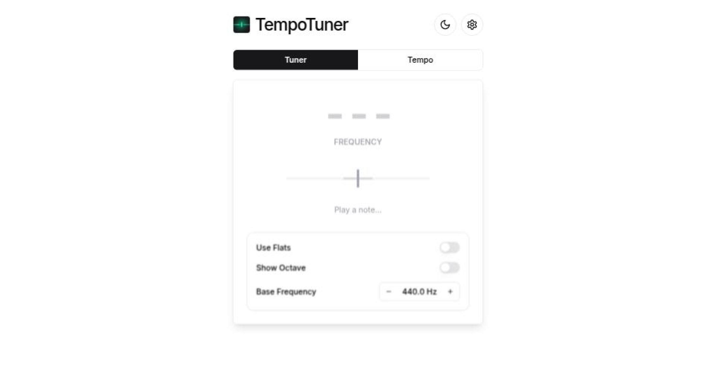 Tuner, Metronome, and Tap Tempo | TempoTuner